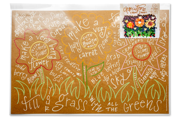 Charcuterie Cheat Sheet | Flower – Color Box Letterpress
