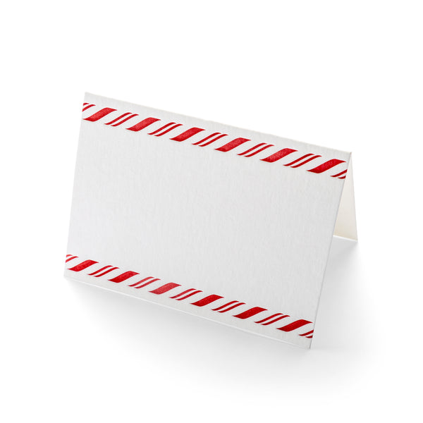 Folded Place Cards | Candy Cane – Color Box Letterpress