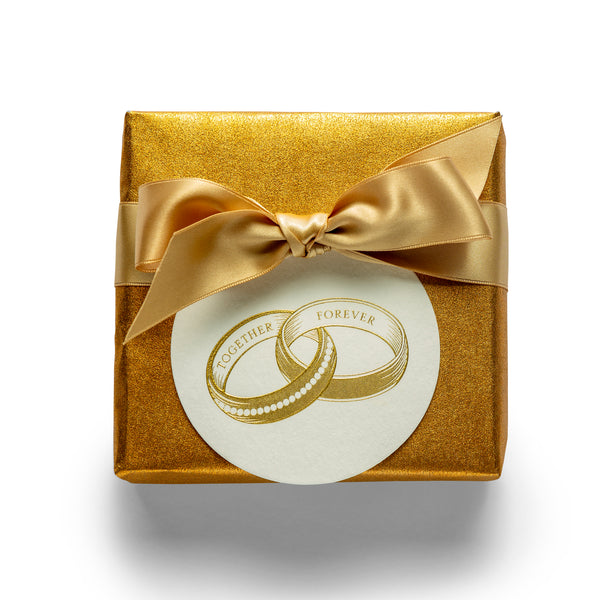 Gift Tags | Together Forever Gold Rings – Color Box Letterpress